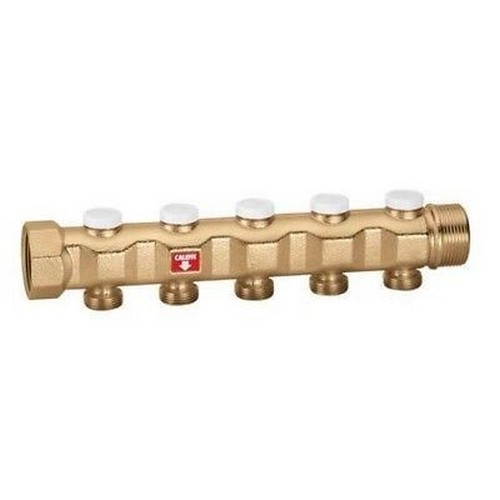 663150 Collettore di mandata con detentori 1 1/4" x5 3/4"M CALEFFI - idrotech2000